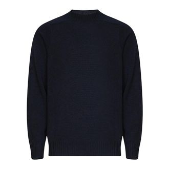 D4.0 Pullover aus Schurwolle - - Knitwear - Herren - Blau - S