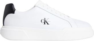 Calvin Klein Herren Chunky Cupsole Lace-up LTH Ym0ym01344Low Top, Schwarz, Wei&szlig;, Schwarz, Wei&szlig;, 42 2/3 EU