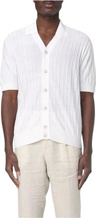 Paolo Pecora Homme, Tops, Blanc, Taille: XL Maglia Cardigan