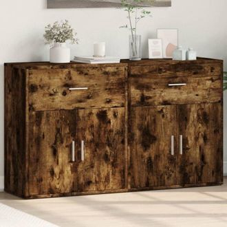vidaXL Sideboards 2 Stk. R&auml;uchereiche 60x31x70 cm Holzwerkstoff - Vidaxl