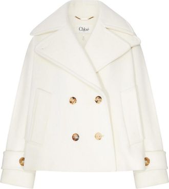 Chlo&eacute; Kurzer Mantel - Wei&szlig;