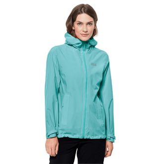 Jack Wolfskin Damen Standard Pack & Go Shell Jacke, Peppermint, Medium