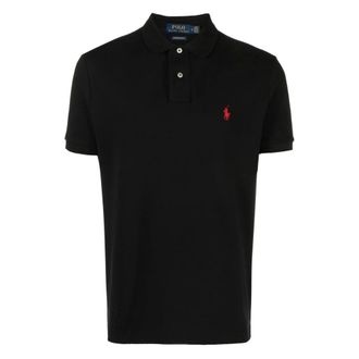Ralph Lauren Homme, Tops, Noir, Taille: S Polo Chemises