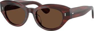 Oliver Peoples unisex, Accessoires, Brun, Taille: 50 MM Lunettes de soleil