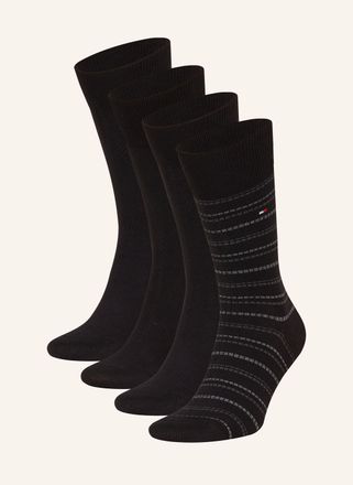 Tommy Hilfiger 4er-Pack Socken Mit Geschenkbox schwarz