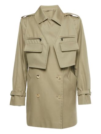 Max Mara Peonie double-breasted coat - Nude