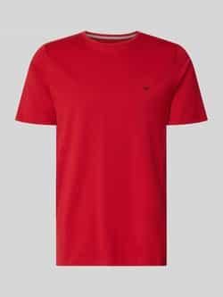 Fynch-Hatton T-Shirt mit Rundhalsausschnitt und Label-Stitching