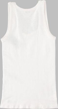 Maison Margiela Ribbed Cotton-Blend Tank Top - White