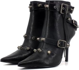 Steve Madden Fortitude, Chaussures Talon Troquet Goujons Mode Casual Fashion, Noir, 37.5 EU