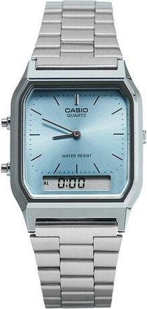 Casio Uhr Vintage Maxi AQ-230A-2A1MQYES Silberfarben