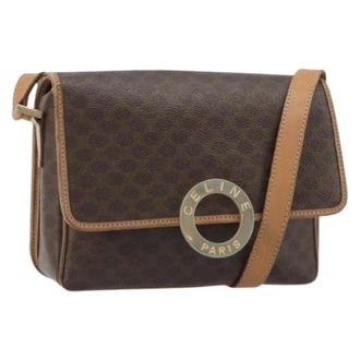 Celine Sac bandouli&egrave;re vintage en toile Pre-owned - Femme - Pre-owned - Brun - Taille: ONE Size