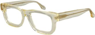 Victoria Beckham Femme, Accessoires, Beige, Taille: ONE Size Rectangle Optical Frame
