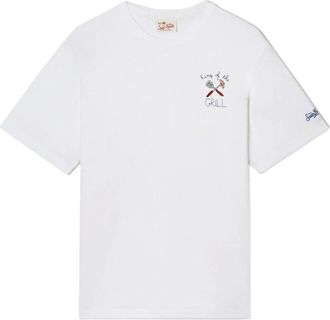 MC2 Saint Barth Homme, Tops, Blanc, Taille: M Portofino T-Shirt