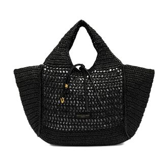 Gianni Chiarini Nefeli Crochet Tote Bag - - Bags - Damen - Schwarzk - ONE SIZE