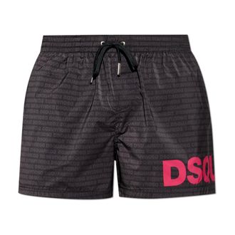 Dsquared2 Homme, Maillots de bain, Noir, Taille: M Monogram Swim Shorts