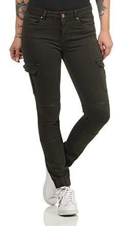 Only Pantalon Cargo ONLMISSOURI Taille Classique Slim Fit Pantalon Cargo Rosin 34 32 Rosin (US) 34 / L32