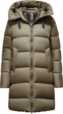 Bomboogie Femme, Vestes, Brun, Taille: 42 FR Geneva Jacket - Longue veste imperm&eacute;able en duvet