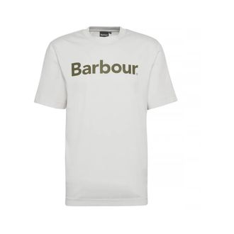Barbour Logo T-Shirt mit entspannter Passform - - Tops - Herren - Wei&szlig; - M