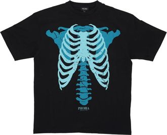 Phobia Archive Skeleton Print Tee - - Tops - Herren - Schwarzk - L