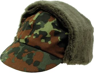 MFH MaxFuchs Bundeswehr Wintermuetze, Flecktarn, original TL Size: 59