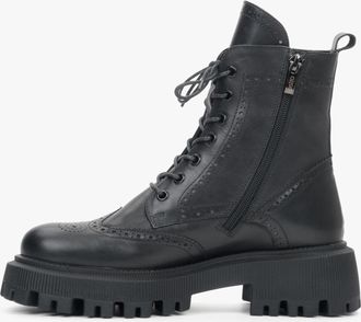 Estro & Luminara Schn&uuml;rstiefelette 09-2314
