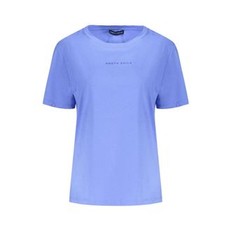 North Sails Femme, Tops, Bleu, Taille: 38 FR T-shirt bleu à logo en relief