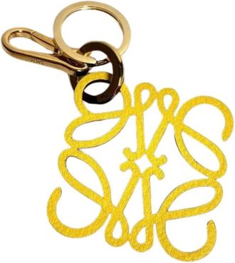 Loewe unisex, Pre-owned, Jaune, Taille: ONE Size Porte-cl&eacute;s Pre-owned
