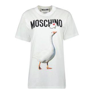 Moschino Goose-print T-shirt - - Tops - Damen - Wei&szlig; - S