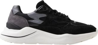 D.A.T.E. D.a.t.e., Homme, Chaussures, Noir, Taille: 45 EU Baskets Camoscio