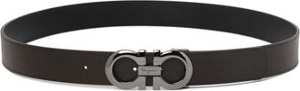 Ferragamo Homme, Accessoires, Brun, Taille: 90 CM Ceinture r&eacute;versible en cuir Gancini