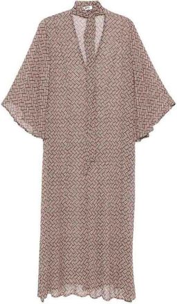 Siyu Knielanges Kleid - Braun