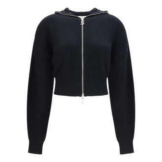Sportmax Balco Rippstrick-Cardigan - - Knitwear - Damen - Schwarzk - S