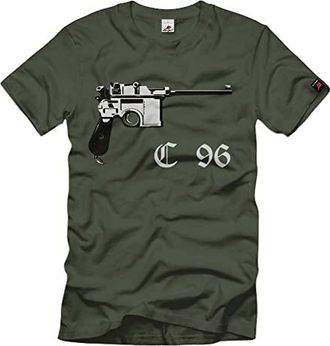 Copytec Mauser C96 même Pistolet Pistolet de Charge - T-Shirt 272 - Vert - XX-Large