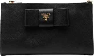 Prada Pre-owned Vintage Clutch - Femme - Pre-owned - Noir - Taille: ONE Size