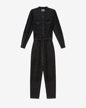 Isabel Marant Combinaison Kellen - Femme - Noir D&eacute;lav&eacute; - Taille34 - Marant &Eacute;toile