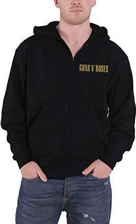 Guns n' Roses Sweat-Shirt À Capuche Classic Band Logo Nouveau Officiel Homme Noir Size S