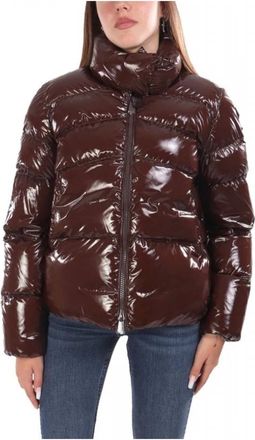 Pinko Pinko, Femme, Vestes, Brun, Taille: 40 FR Veste dhiver