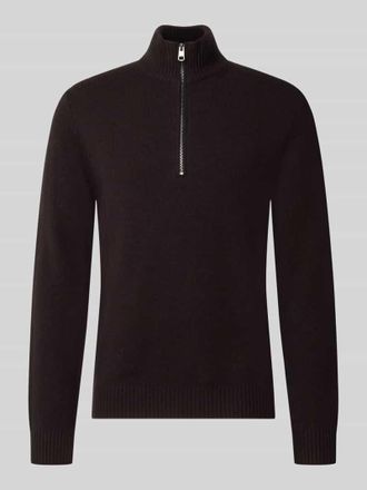 Cinque Regular Fit Strickpullover mit Troyer-Kragen