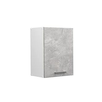 Vicco Armoire Suspendue Universelle R-Line, B&eacute;ton/Blanc, 45 cm avec Porte