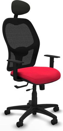 Piqueras y Crespo Call Center Aloc&eacute;n Stuhl mit 1D-Armen, h&ouml;henverstellbarer Lendenwirbelst&uuml;tze und festem Kopfteil, ausgestattet mit Syncro/Traslack und Schneideschaum,