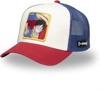 Capslab Casquette Homme & Femme One Piece, Casquette Trucker Luffy, Ajustable avec Snapback TU