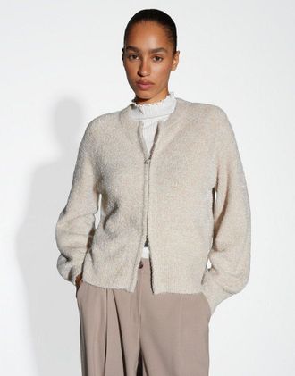 OPUS Strickjacke DOSMIC Regular mit flauschigem Effektgarn