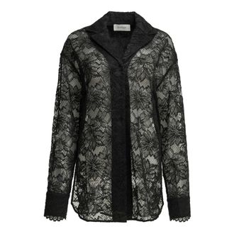 Sportmax Camicia in pizzo floreale rebrod&egrave; - - Blouses & Shirts - Damen - Schwarzk - S