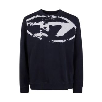 Diesel Crewneck Sweatshirt - - Sweatshirts & Hoodies - Herren - Schwarzk - S