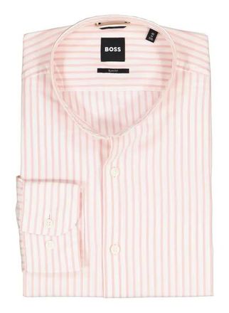 HUGO BOSS Herren Hemd rosa Baumwolle
