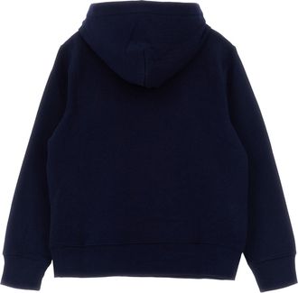 Polo Ralph Lauren Polo Bear-Print Cotton Blend Hoodie - Navy