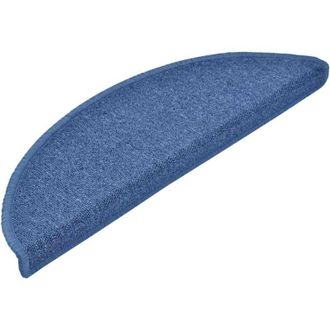 vidaXL Stufenmatten 20 Stk. 56x17x3 cm Blau Halbrund vidaXL
