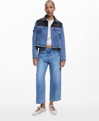 Desigual Mickey - Hosenrock-Jeans in Blau