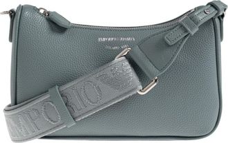 Emporio Armani Femme, Sacs, Bleu, Taille: ONE Size Logo Strap Cross Body Bag
