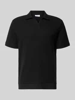 Lindbergh Comfort Fit Poloshirt mit V-Ausschnitt